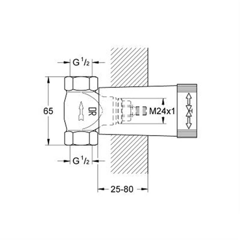 Euromart - Grohe Ankastre Stop Valf İç Set 29811000