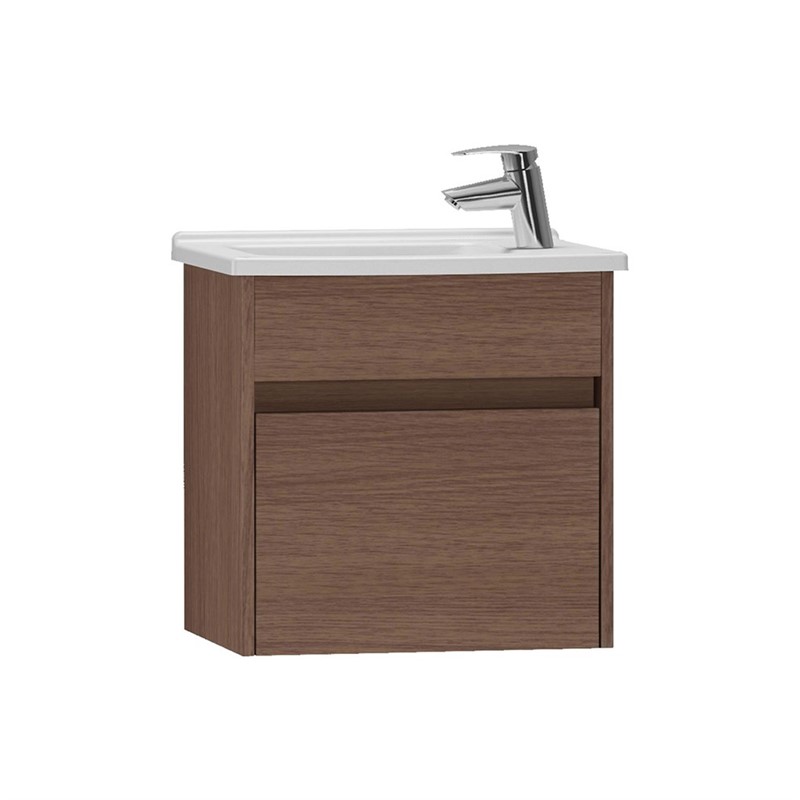 Euromart - VitrA S50+ Base cabinet with sink 50 cm - Dark Oak #339140